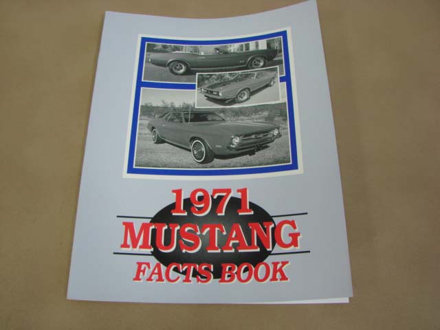 DLT115 Facts Book 1971 Mustang - Larry's Thunderbird & Mustang Parts