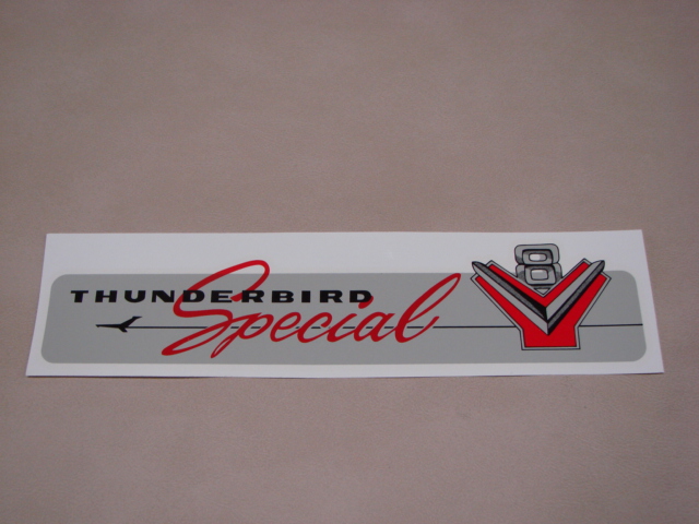 DDF115 Decal, Thunderbird Special V8 - Larry's Thunderbird & Mustang Parts